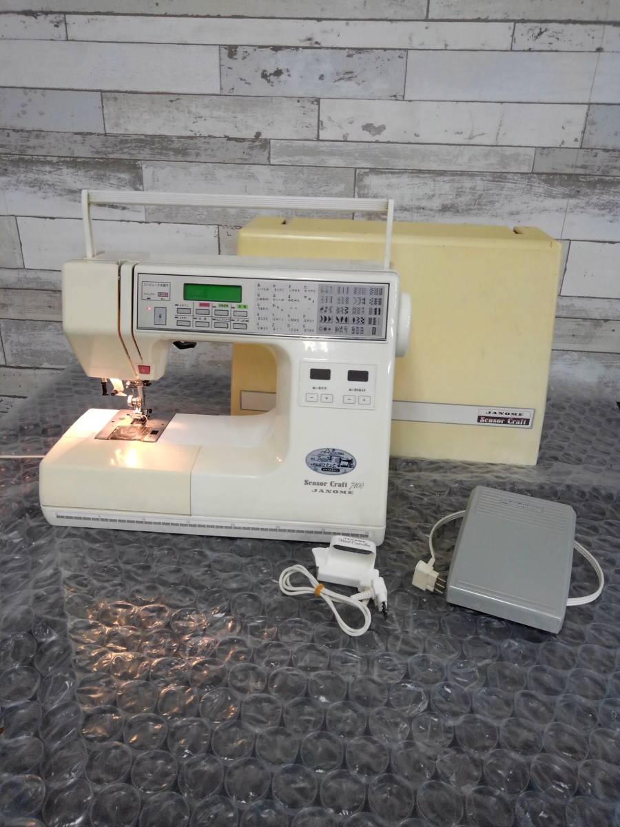 【傷や汚れあり】H18891(112)-817/KY3000 JANOME ジャノメ Sensor craft 7100 センサークラフト ミシン MODEL 7100の落札情報詳細 ...