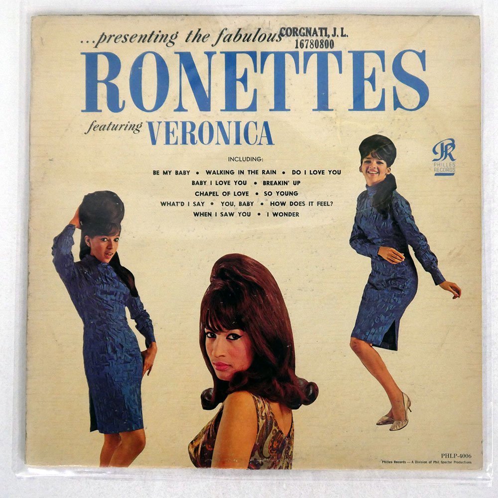 【目立った傷や汚れなし】ロネッツ/PRESENTING THE FABULOUS RONETTES フィル・スペクター の落札情報詳細 ...