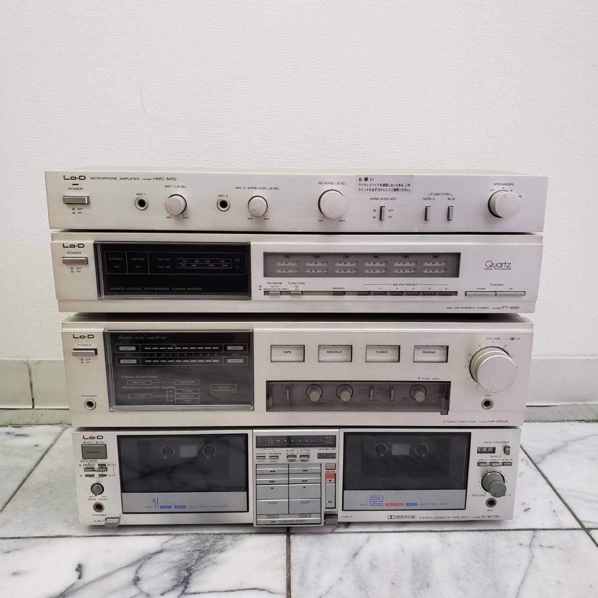 【傷や汚れあり】ジャンク Lo-D マイクロアンプ HMC-M70 AM-FM ステレオチューナ FT-M50 アンプ HA-M50A ステレオカセットテープデッキ D-W700の落札情報詳細 ...