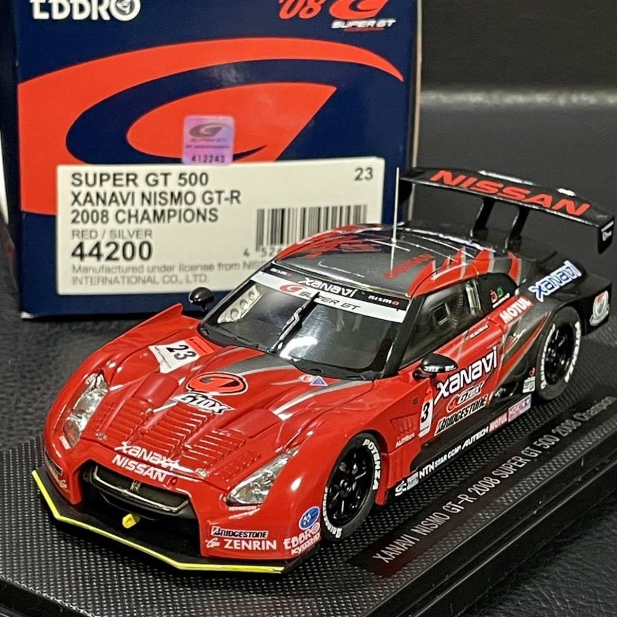 【未使用に近い】EBBRO 1/43 ザナヴィ ニスモ GT-R 2008 スーパーGT500 #23 本山哲/B.トレルイエ チャンピオンパッケージ SUPER GT NISMO ☆9701 ...