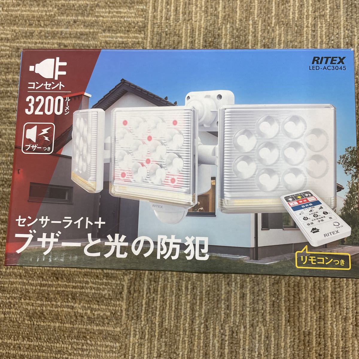 【未使用】新品 未使用 ムサシ センサーライト ブザーと光の防犯 RITEX LED-AC3045の落札情報詳細 - ヤフオク落札価格情報 ...