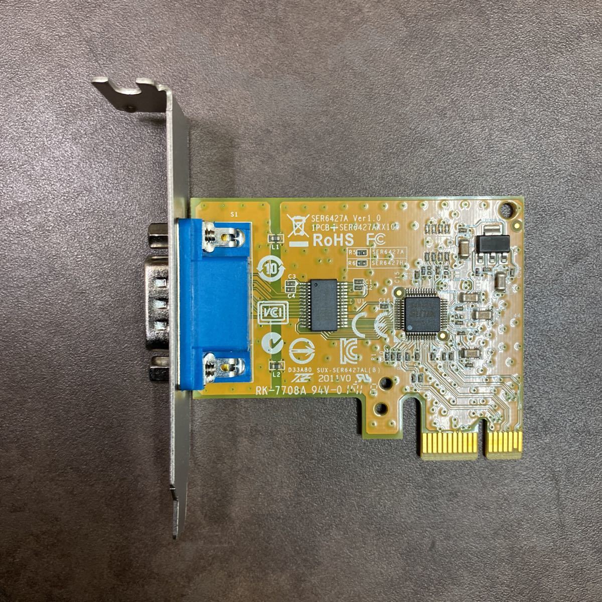 【やや傷や汚れあり】Dell Sunix Db9 Serial Port Rs-232 PCIe Pci-e Interface Card ...