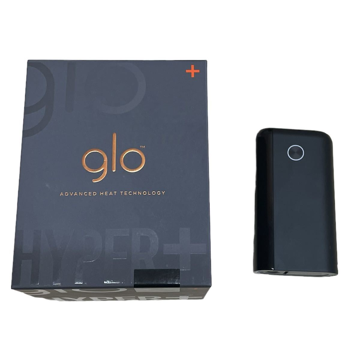 【目立った傷や汚れなし】【美品】☆ glo HYPER ＋ STARTER KIT ☆ グロー ／ ハイパープラス ／ ブラック ／ 加熱式 ...