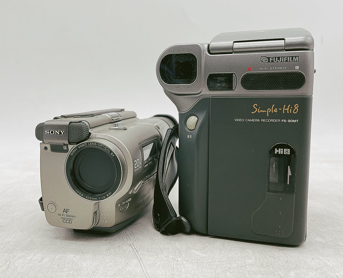 【傷や汚れあり】J923-I30-3494 FUJIFILM フジフィルム Simple-Hi8 ビデオカメラ 8ミリビデオ FS-80MT ...