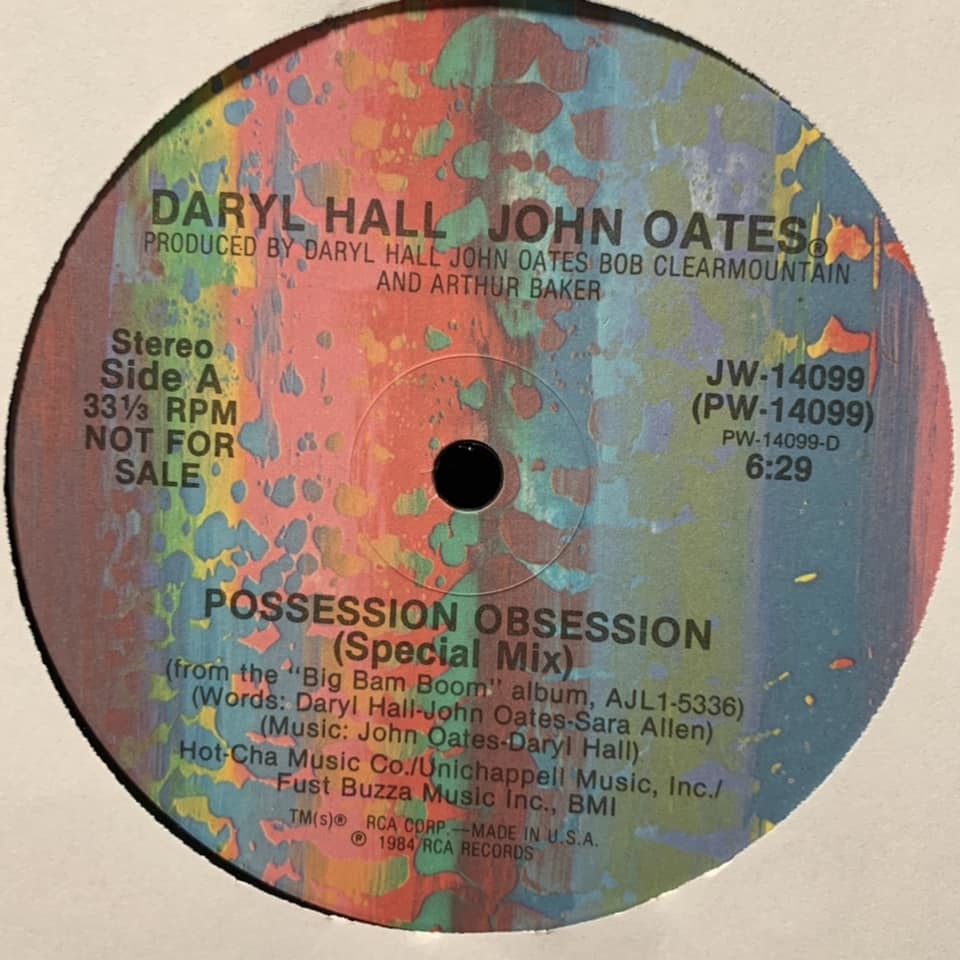 【やや傷や汚れあり】 Daryl Hall & John Oates - Possession Obsession / Everytime ...