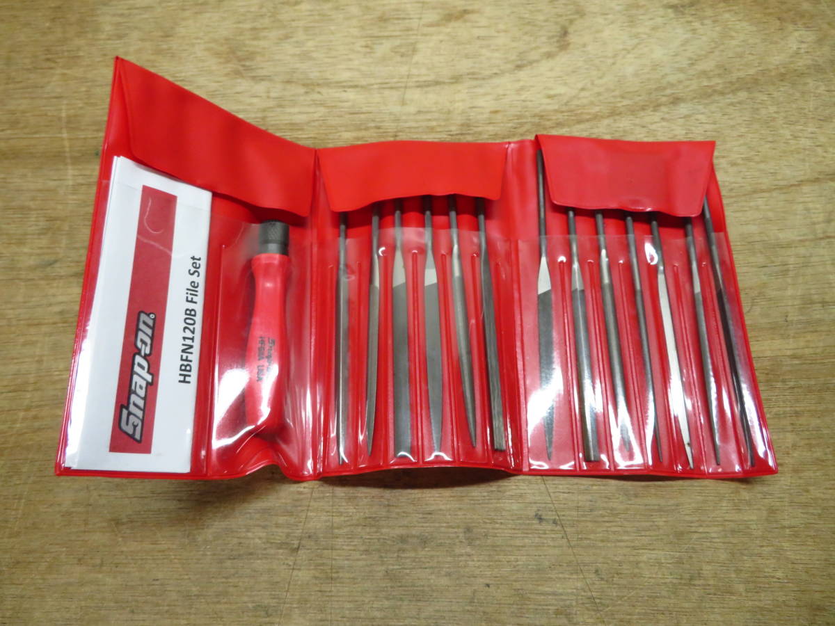 【目立った傷や汚れなし】スナップオン snap-on スイスニードルヤスリ 13本セット HBFN120B FILE SET 管理 ...