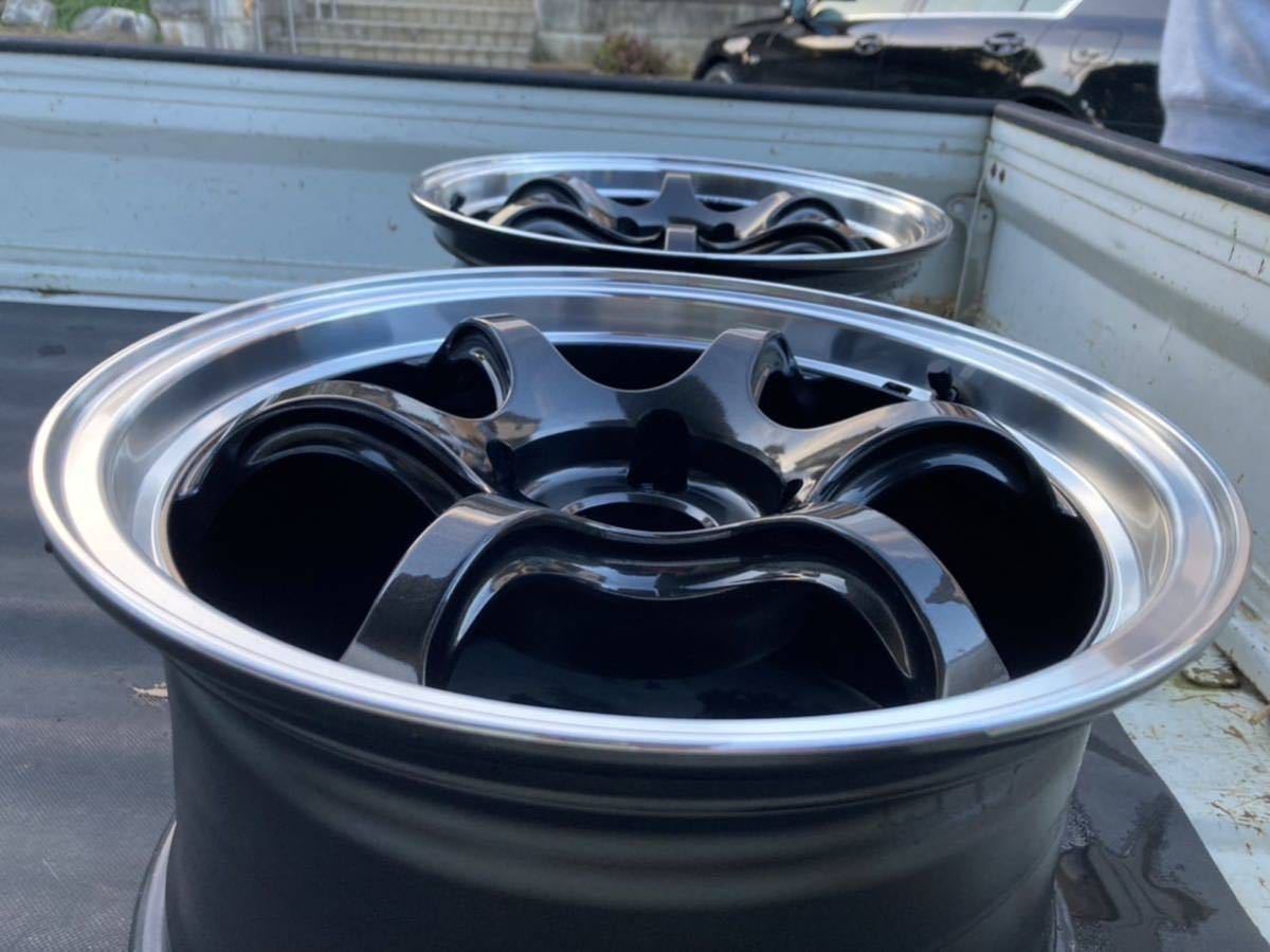 【目立った傷や汚れなし】美品 ADVAN Racing RG-D2 PCD100 15インチ8J+35 2本 4穴 RZ-2 TC-4 ...
