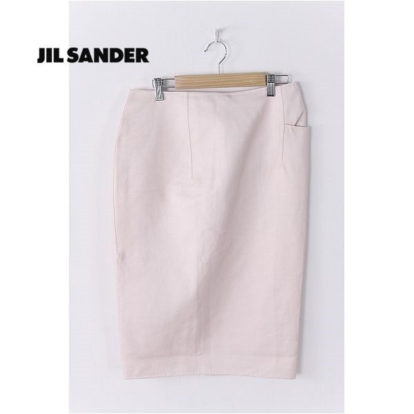 【未使用に近い】A3802/極美品 春夏 JILSANDER ジルサンダー コットン 無地 タイト ペンシル ロング ミモレ丈 スカート 38ピンク/イタリア製 レディース の落札情報詳細 ...
