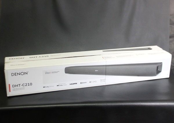 【未使用に近い】未使用品 DENON デノン サウンドバー DHT-C210K Dolby Atmos 3Dサウンド Bluetooth対応 ...