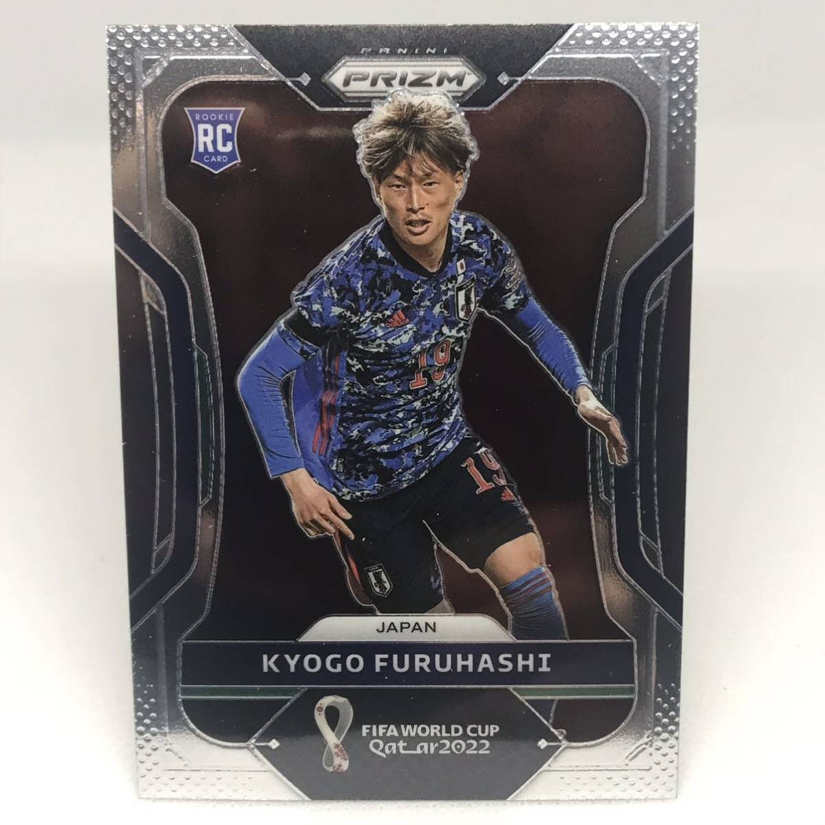 【未使用】古橋亨梧 KYOGO FURUHASHI #128 base card PANINI PRIZM FIFA WORLD CUP ...
