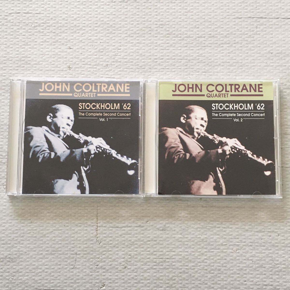 【目立った傷や汚れなし】コレクターズジャズCD John Coltrane Quartet “Stockholm ‘62 Vol.1&2 ...
