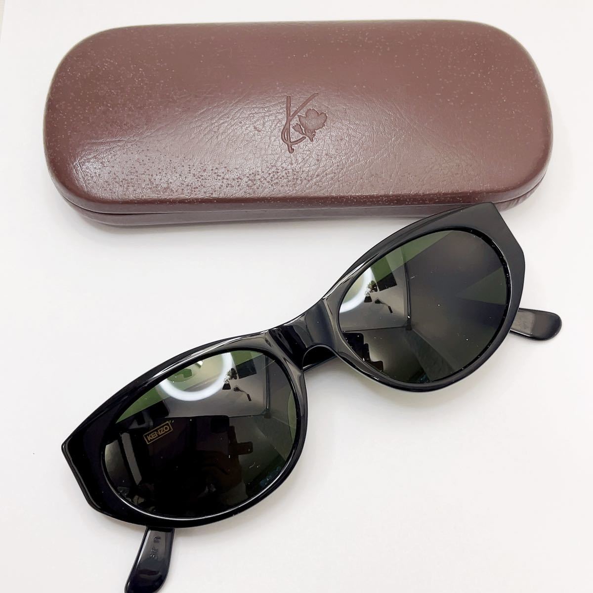 【目立った傷や汚れなし】極美品 KENZO ケンゾー ヴィンテージ ファッションサングラス ケース付き KE 2875 5418-145 ブラック B1031の落札情報詳細 - ヤフオク落札 ...