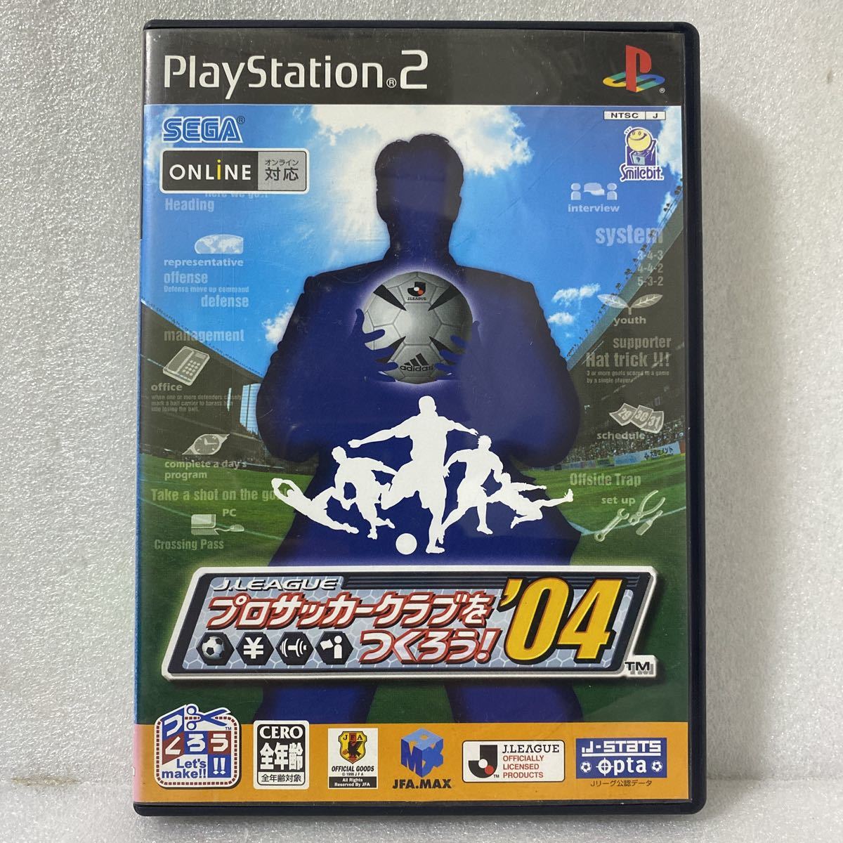 【やや傷や汚れあり】【PS2】 J.LEAGUE プロサッカークラブをつくろう ！ ’04 プレイステーション2ソフト の落札情報詳細 - ヤフオク落札価格検索 オークフリー