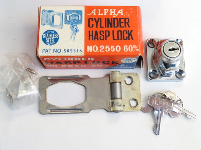 【未使用】★新品★ 11個セット ALPHA CYLINDER HASP LOCK 60㎜ の落札情報詳細 - ヤフオク落札価格検索 オークフリー