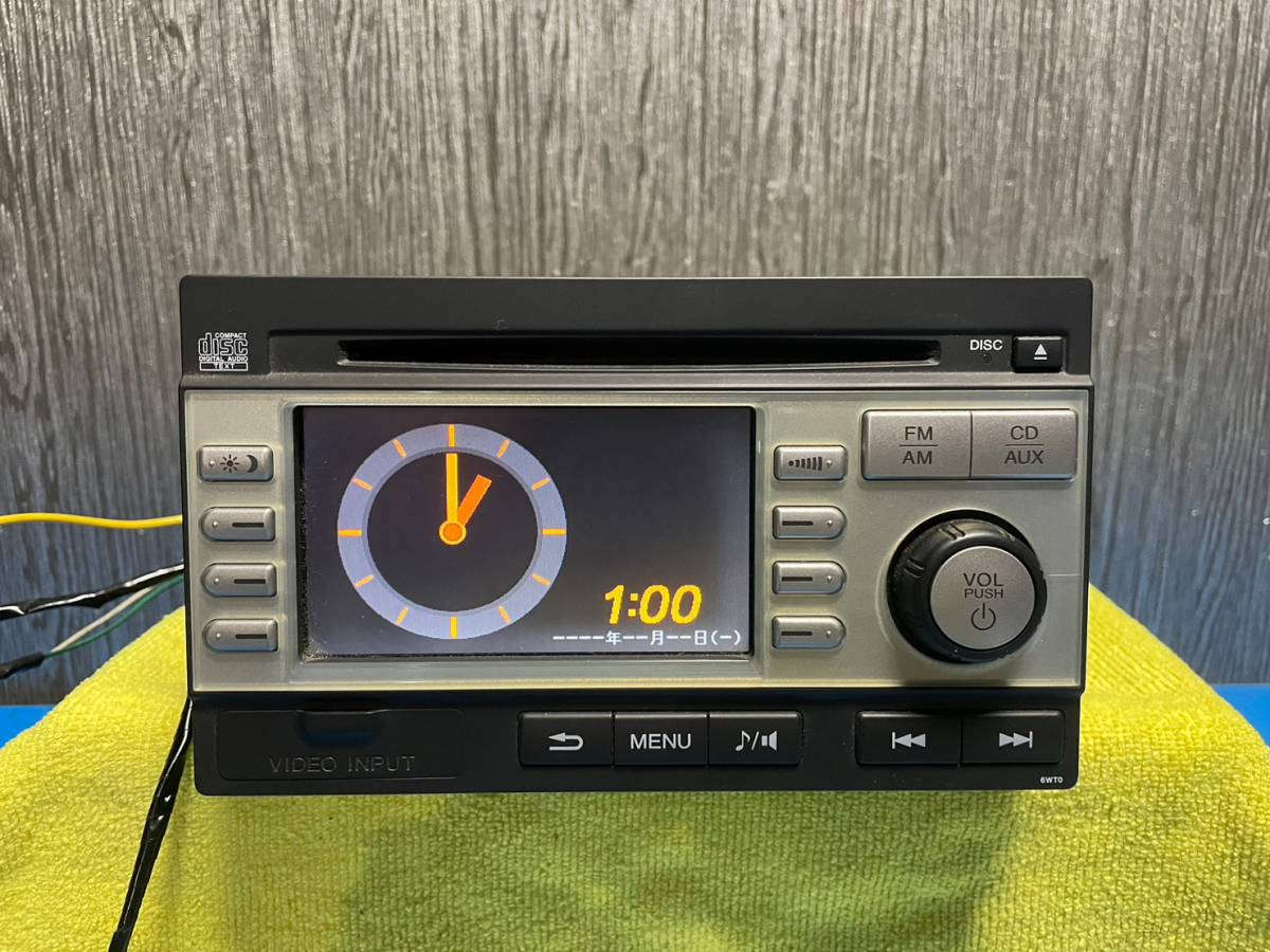 【傷や汚れあり】☆ホンダ ライフ純正 JC1 バックモニター付き 39100-SZH-J5 / 123000-14500101 CDプレイヤー ...