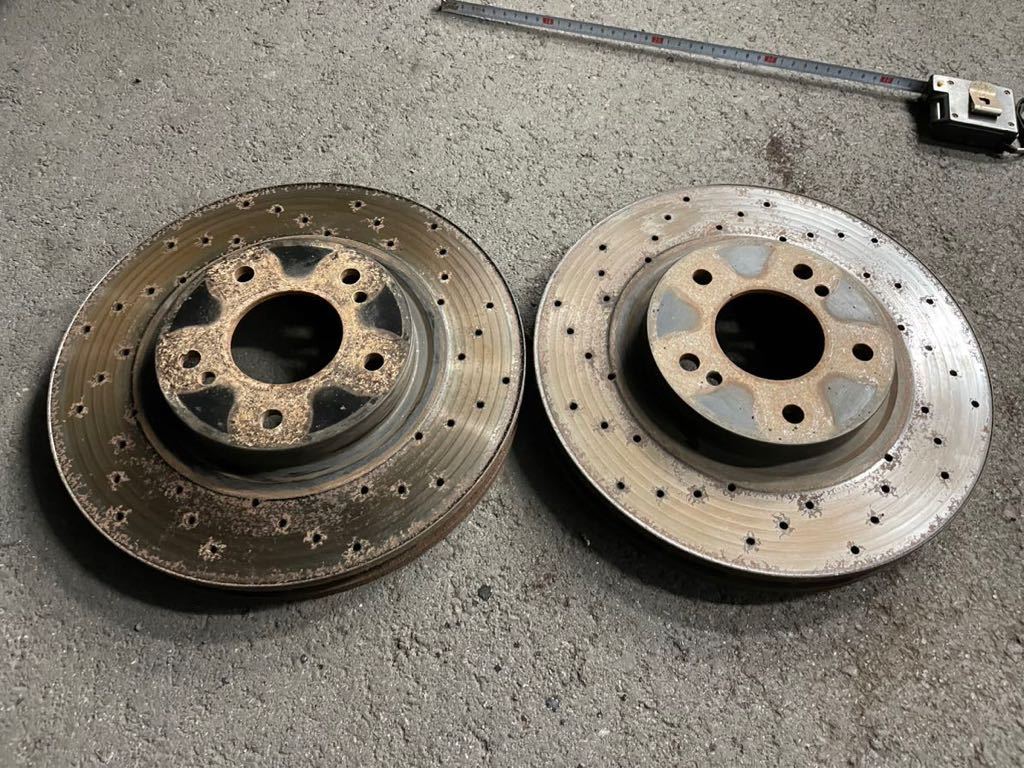 【未使用】【新品】【未使用】【1台分】日産 Z34純正 フロントリア セット ブレーキローター スカイライン シルビア 流用 43206 ...