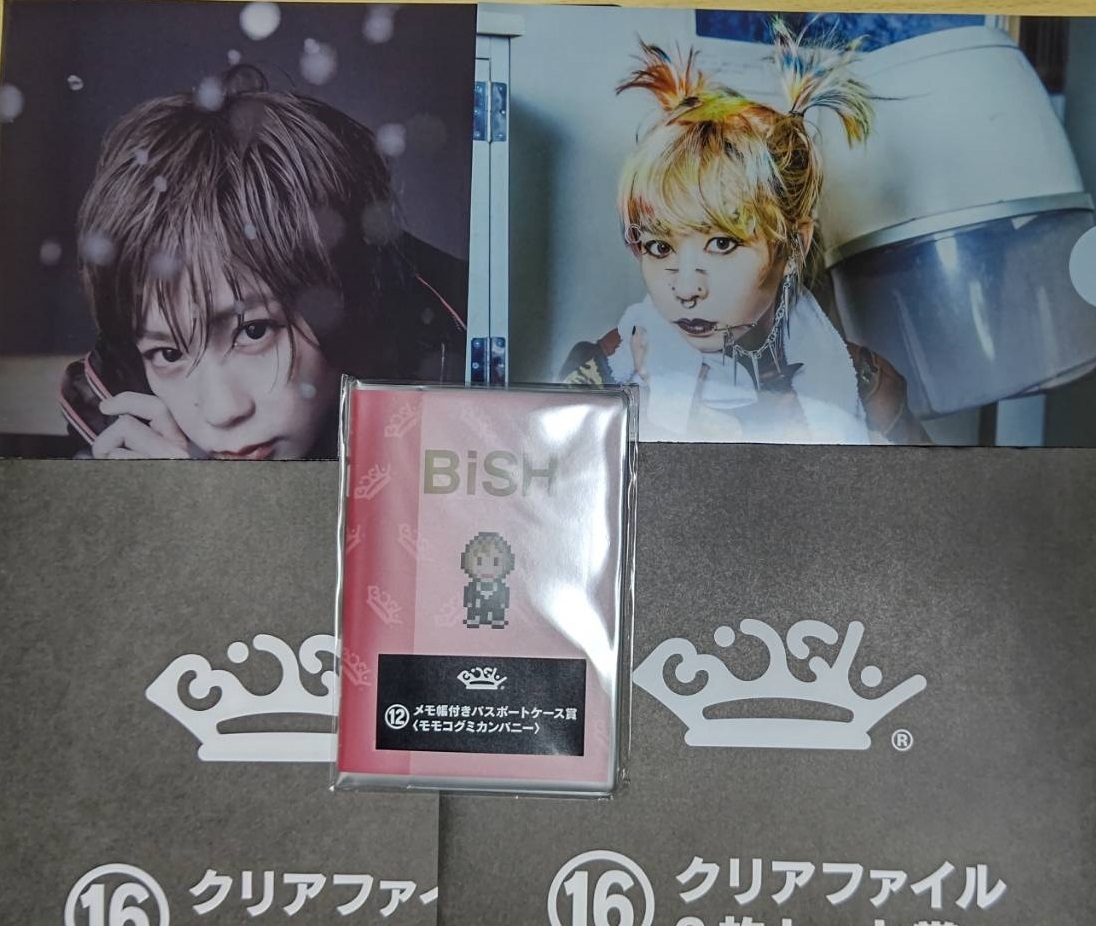 【未使用】BiSHくじ 2022 [ モモコグミカンパニー ver. ] メモ帳付きパスポートケース賞 ＆ クリアファイル2枚セット賞[新品・未使用]の落札情報詳細 - ヤフオク落札価格検索 ...