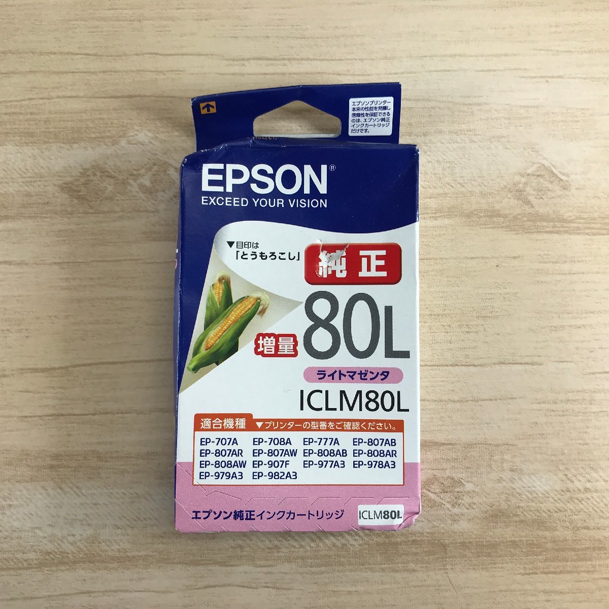 【未使用】EPSON エプソン ICLM80L とうもろこし 純正 インクカートリッジ ライトマゼンタ 増量 使用期限2024/08 未使用 訳アリの落札情報詳細 - ヤフオク落札価格検索 ...
