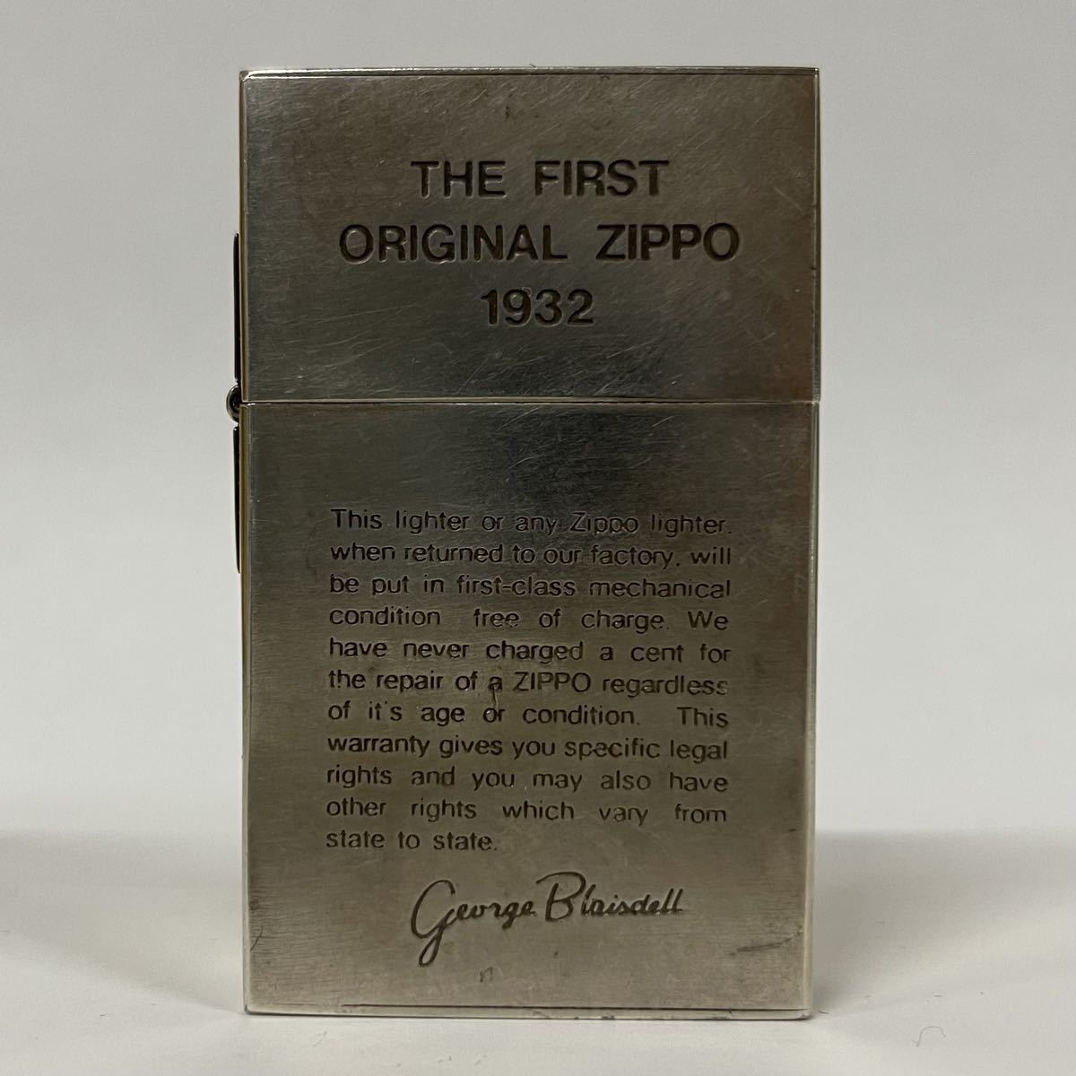 【やや傷や汚れあり】1円~ 【火花確認済】THE FIRST ORIGINAL ZIPPO 1932 USA製 George ...