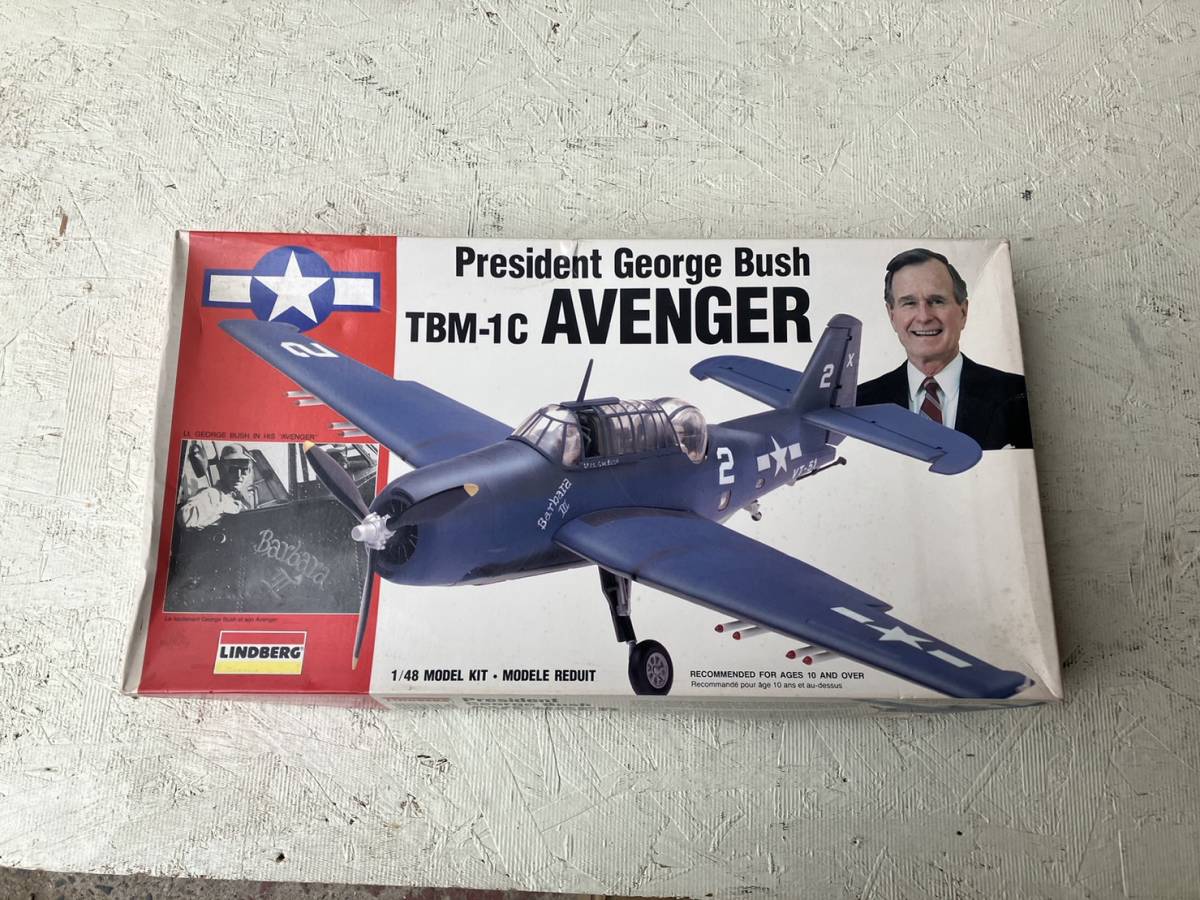 【傷や汚れあり】【未組立/ジャンク】リンドバーグ/LINDBERG 1/48 TBM-1C アベンジャー ジョージ.W. ブッシュ乗機 ...