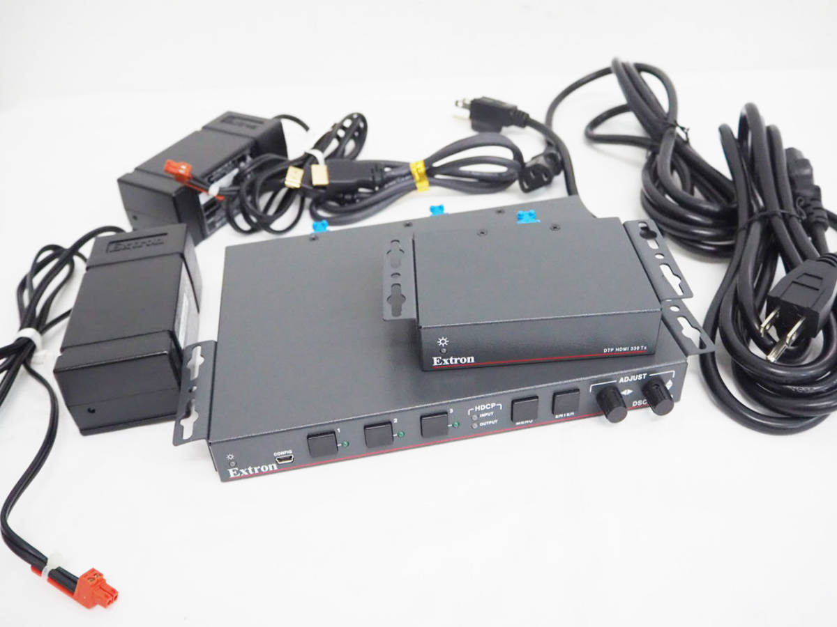 【目立った傷や汚れなし】Extron製★HDCP準拠3入力ビデオスケーラー DSC 301 HD / HDMI対応DTPトランスミッター ...