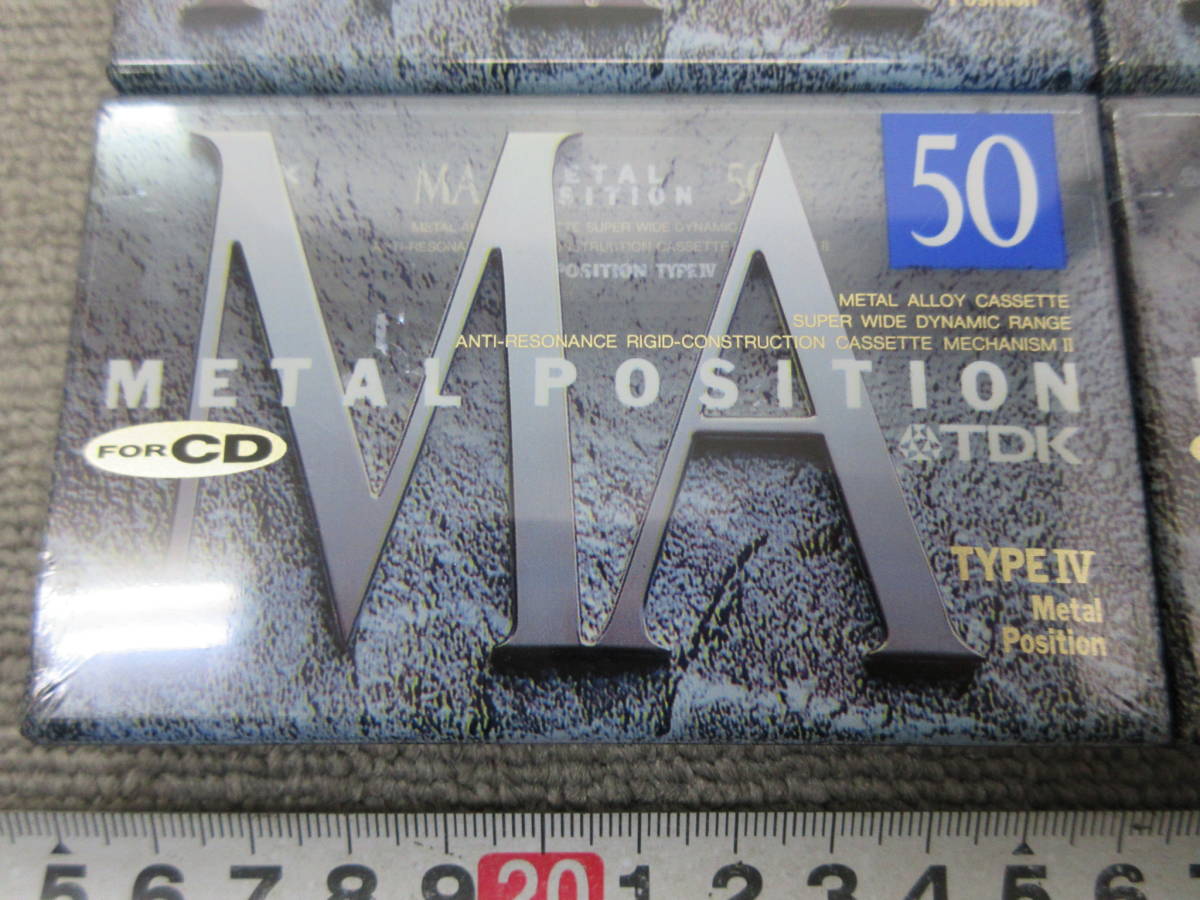 【未使用】M【1-29】A★6 電気店在庫品 TDK カセットテープ メタルテープ MA50 TYPEⅣ 4本まとめて 未使用長期保管品の落札 ...