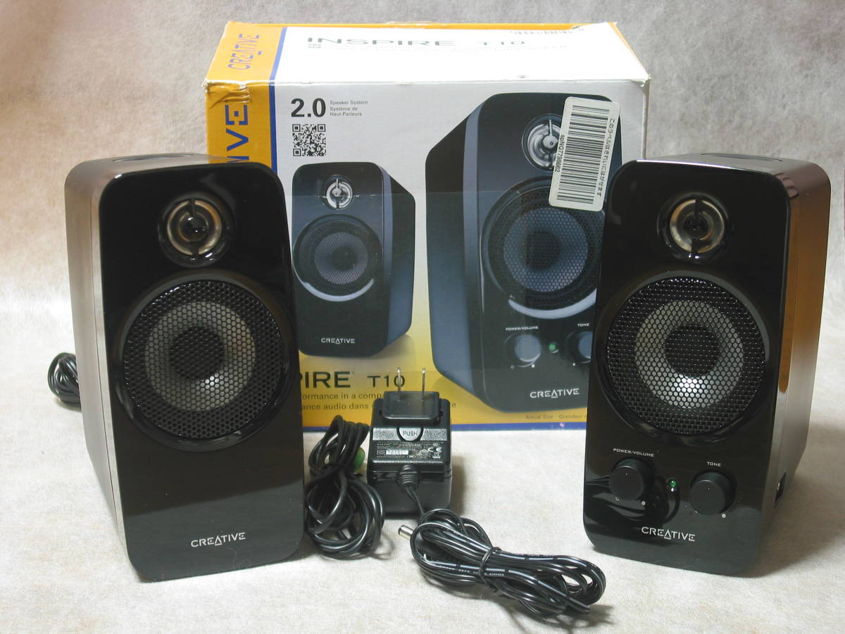 【目立った傷や汚れなし】CREATIVE INSPIRE T10-R3 中古動作品 美品ですの落札情報詳細 - ヤフオク落札価格検索 オークフリー