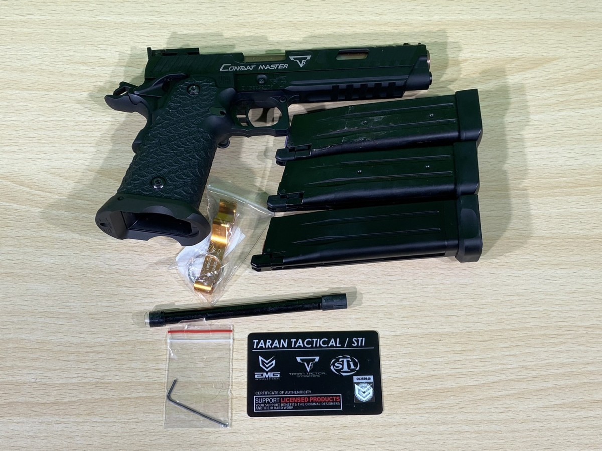 【傷や汚れあり】【ジャンク品】EMG/STI JW3 2011 コンバットマスター GBB ガスブローパック EMG-PT-0019 ガスガン ...