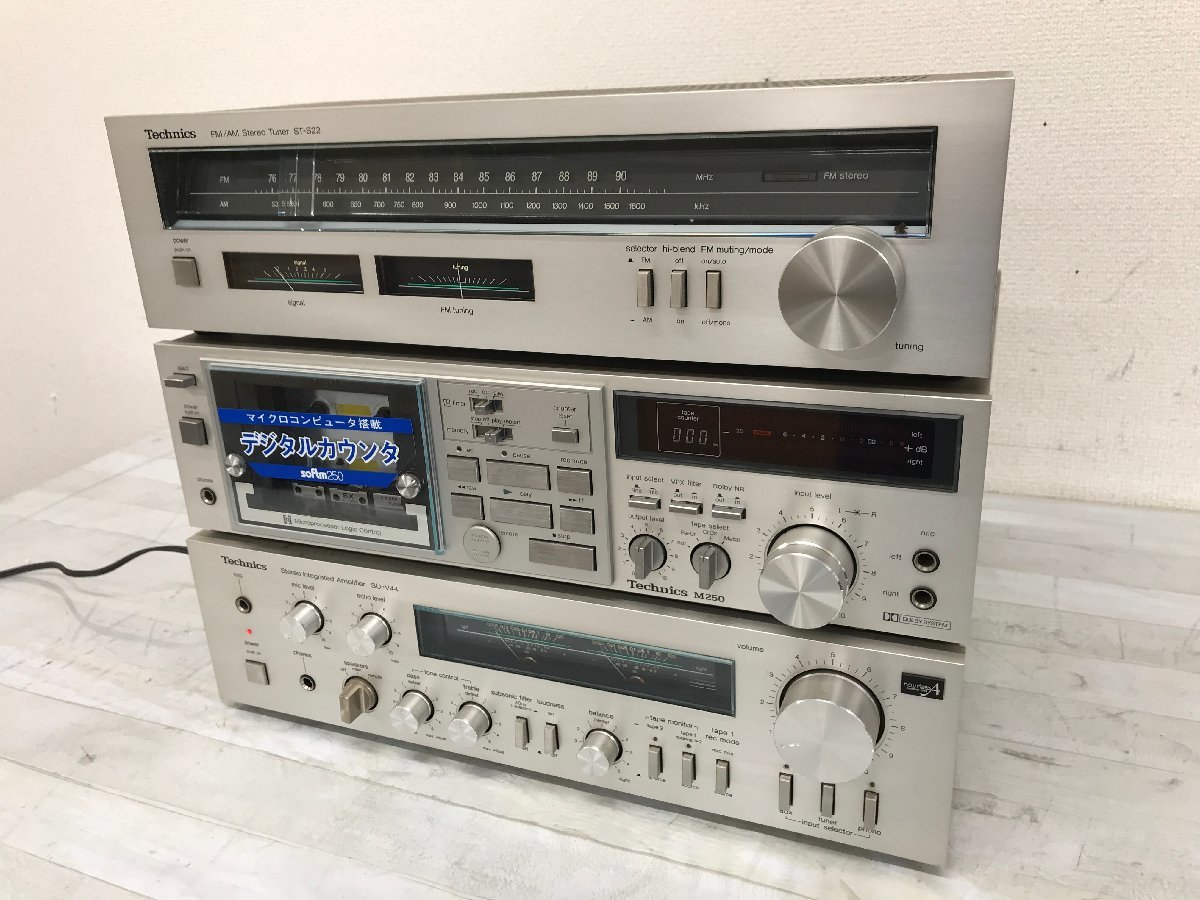 【傷や汚れあり】※m2498 ジャンク Technics テクニクス アンプ SU-V44 / チューナー ST-S22 / カセットデッキ RS-M250 セットの落札情報詳細 ...