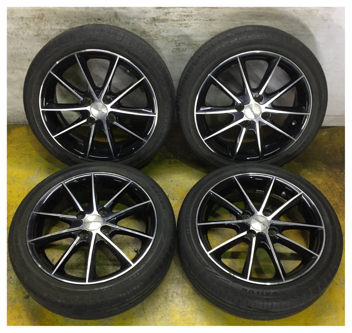 【やや傷や汚れあり】② SEILUN ATREZZO ECO 165/50R15 8.5分目 Leyseen デイズ N-BOX eKワゴン ...