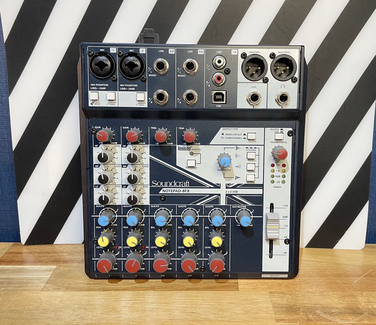 【目立った傷や汚れなし】1円スタート！Soundcraft サウンドクラフト Notepad 8FX アナログミキサー オーディオ ...