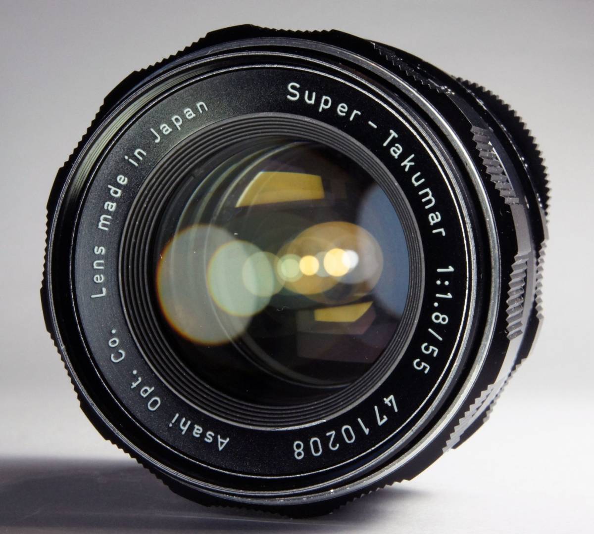 【傷や汚れあり】分解整備・実写確認済 Super-Takumar 55mm F1.8 MCタイプ ふわとろ描写や明瞭な多重虹色ゴーストが ...