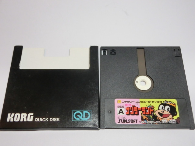 【全体的に状態が悪い】ジャンク KORG コルグ QD QUICK DISK クイックディスク A・B面ゲームラベル貼付け済 動作未確認 紙ケース付 当時物 現状品 日本製②の落札情報詳細 ...