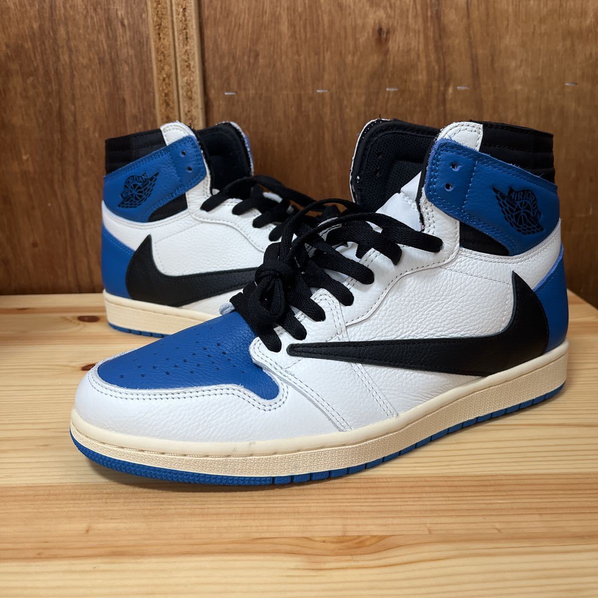 【新品】NIKE Travis Scott AIR JORDAN 1 HIGH CD4487-100 US10 28cm トラヴィススコット ...