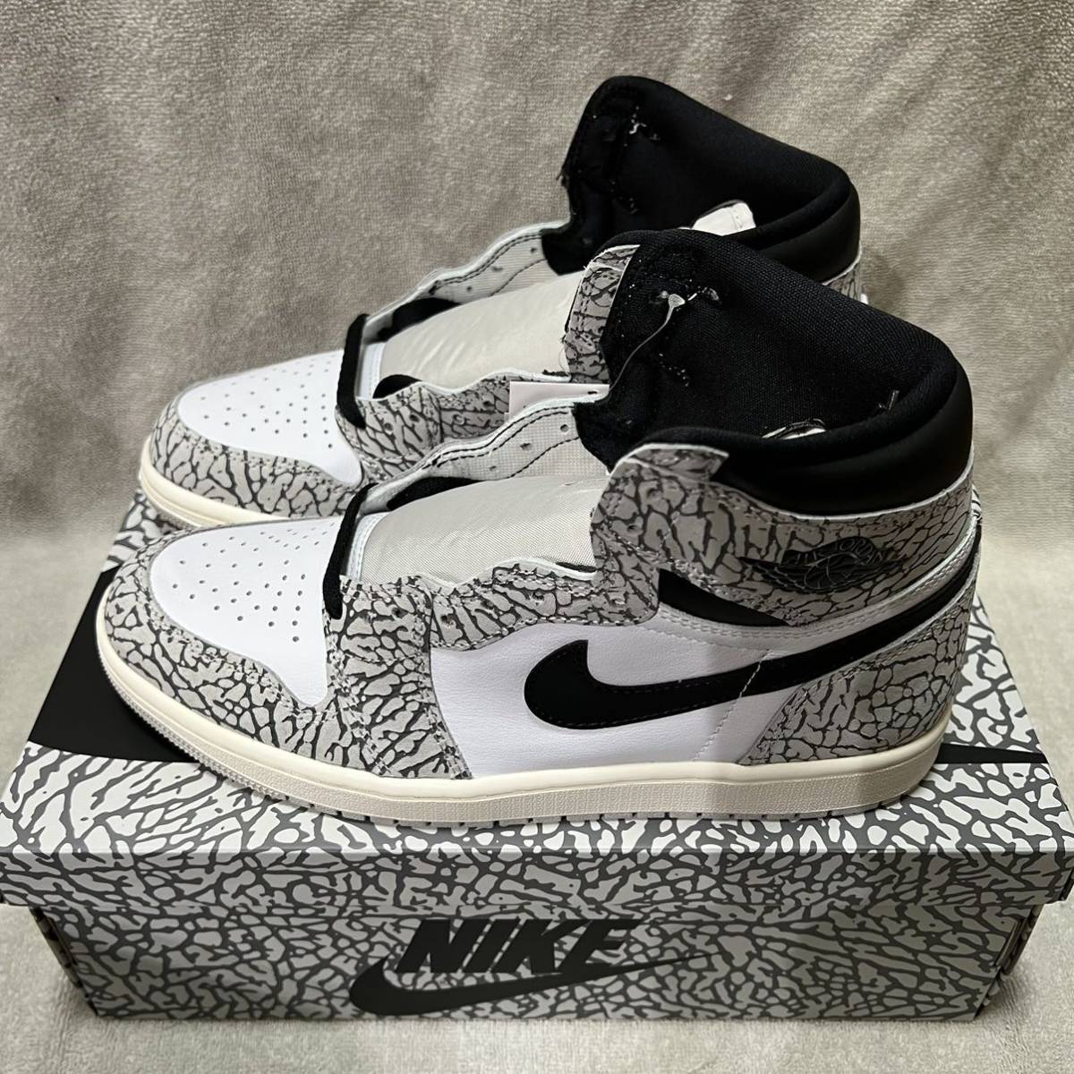 【未使用】【新品未使用】27.5cm US9.5 NIKE AIR JORDAN 1 RETRO HIGH OG WHITE CEMENT ナイキ エアジョーダン 1 ハイ ホワイト セメント ...
