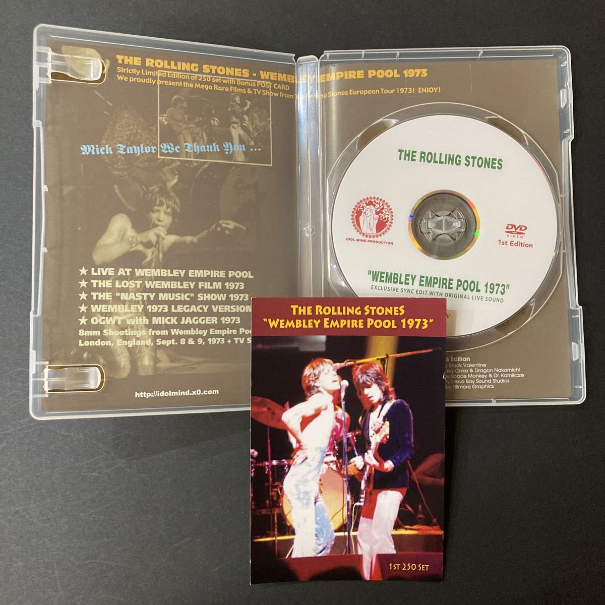 【未使用に近い】極美品 IDOL MIND PRODUCTION 1DVDR+POSTCARD “WEMBLEY EMPIRE POOL ...