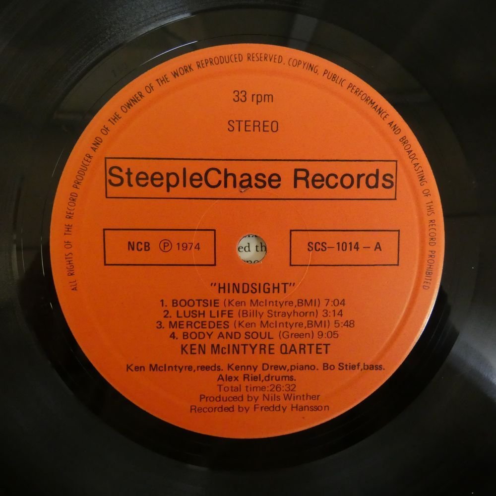 【やや傷や汚れあり】46011045;【デンマーク盤/Steeple Chase】KEN MCINTYRE / HINDSIGHTの落札情報 ...