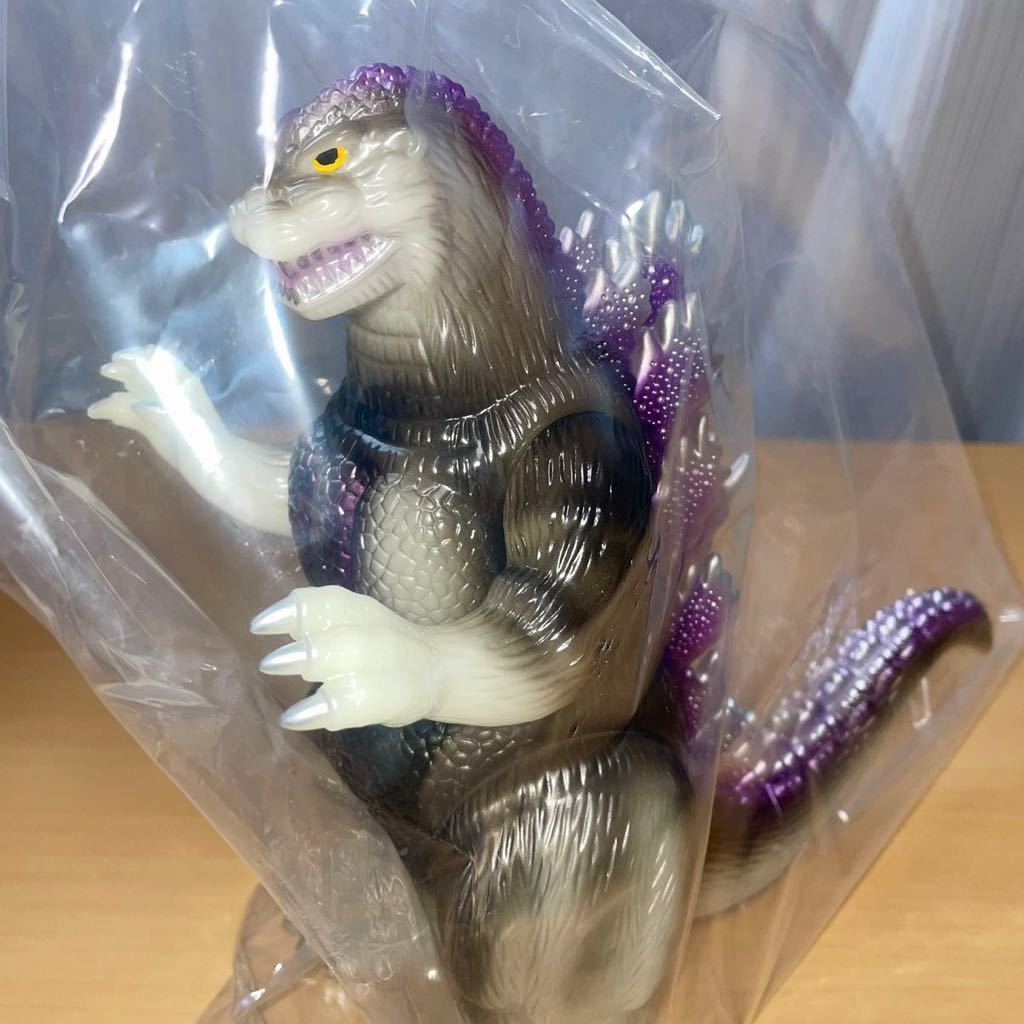 【未使用】ゴジラ 1989 ビオゴジ 350 GID 蓄光 黒×紫 彩色 マルサン GODZILLA ソフビ sofvi MARUSAN vs ビオランテ シンゴジラ スーフェス EX 5の ...