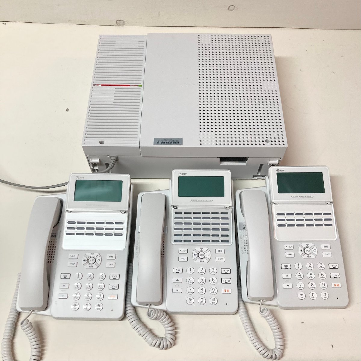 【やや傷や汚れあり】★NTT西日本 ビジネスフォン まとめ売り 主装置 NIS-ME-(1) 電話機 A1-(18)STEL-(2)(W) 通信機器 オフィス 7.20kg★の落札情報詳細 ...