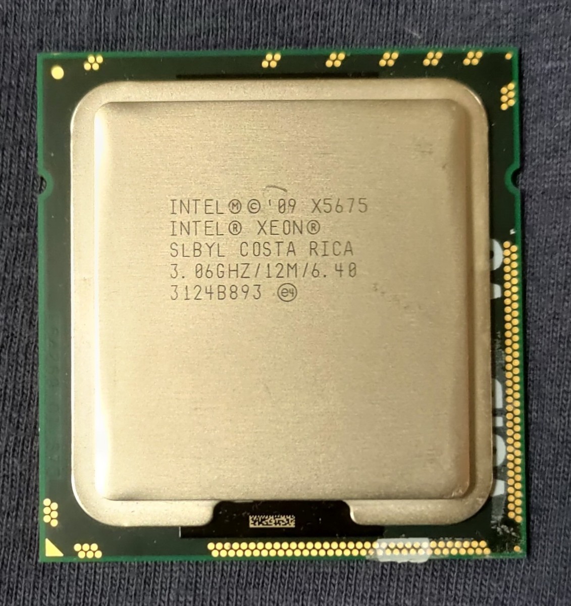 【傷や汚れあり】[P2491] Intel CPU XEON X5675 SLBYL 3.06GHz 動作保証の落札情報詳細 - ヤフオク落札 ...