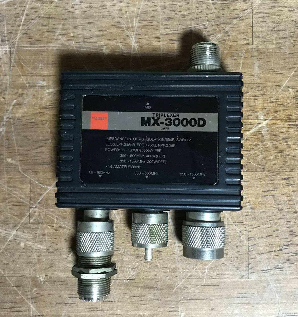 【やや傷や汚れあり】DIAMOND ダイアモンドアンテナ MX-3000D TRIPLEXER/トリプレクサー 現状品!!の落札情報詳細 ...