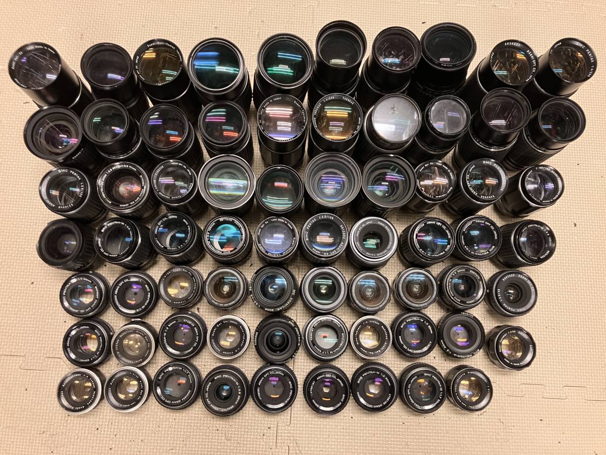 【傷や汚れあり】【大量65個以上】 ペンタックス SMC Pentax-M Super-Takumar スーパータクマー 135mm F3.5 ...