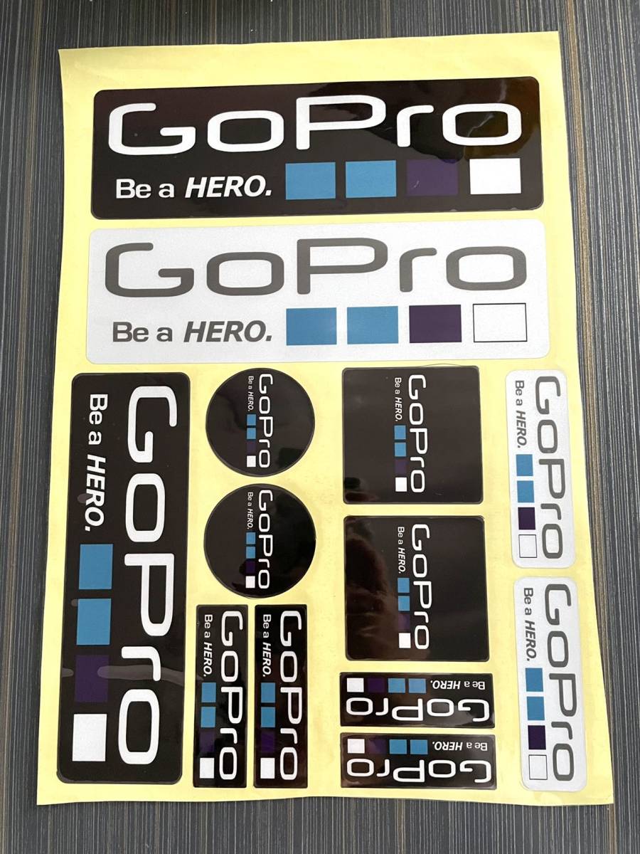 【未使用】★アウトレットセール★新品 MotoGP RACING 反射素材 GOPRO LOGO 19 x 29 cm レーシング ステッカー ...