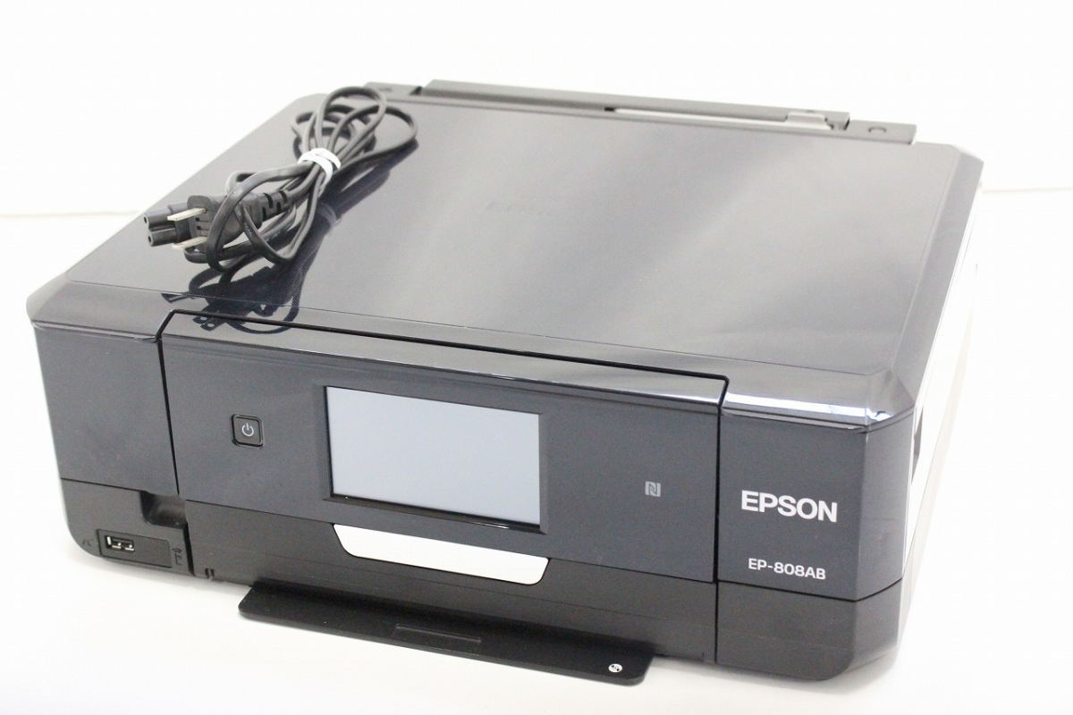 【未使用に近い】動作確認済 EPSON EP-808AW エプソン プリンター C491P インクジェット 複合機 カラリオ colorio ...