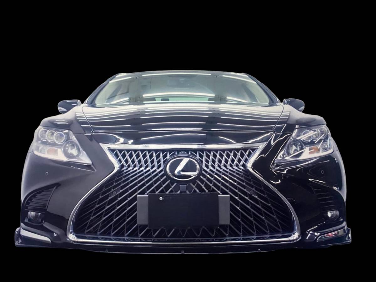 【未使用】最新作！！ABSバンパー レクサス LS 前期 40系 LS460 LS600h 現行スピンドル仕様 フロントバンパー グリル付フル ...
