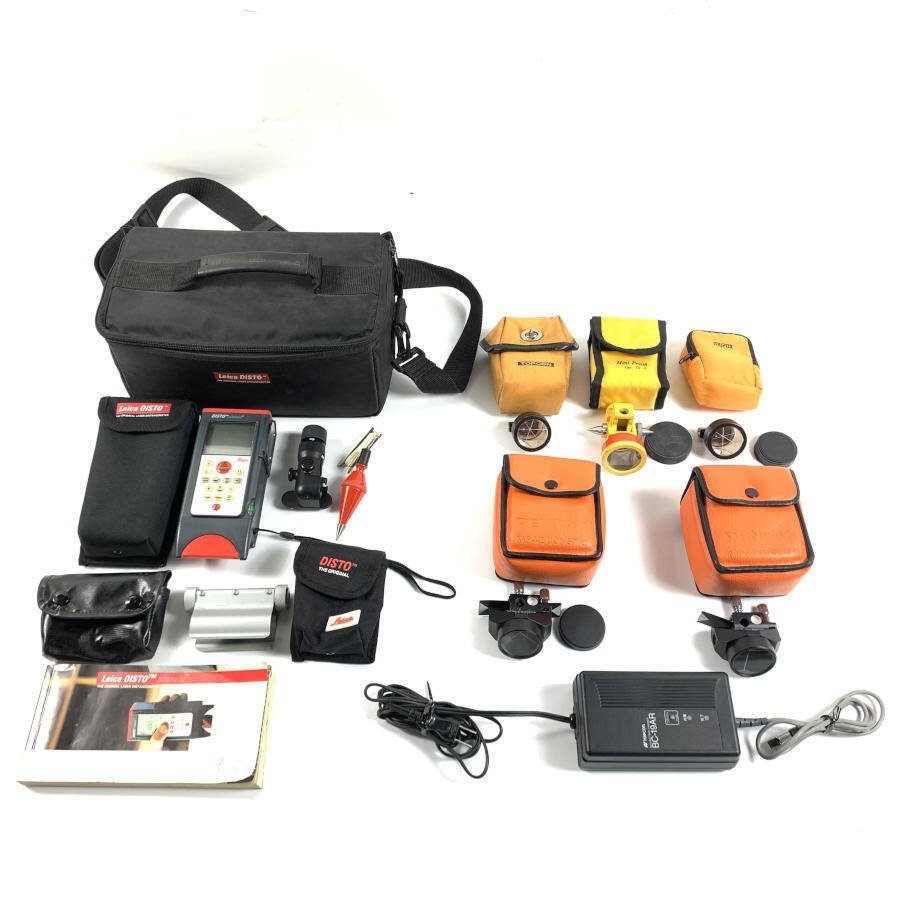 【傷や汚れあり】PENTAX ペンタックス MP42 測量機器 他 ミニプリズム/レーザー距離計/バッテリーチャージャーのセット キャップ ...