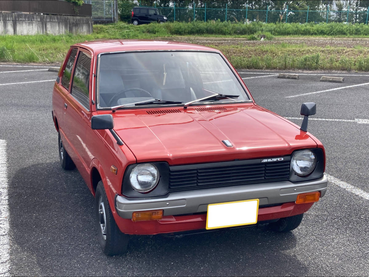 【走行距離 155,525 km】1スタ 初代アルト スズキ アルト SS30V 2スト 車検2年付 昭和 当時物 マイティボーイ セルボ ...
