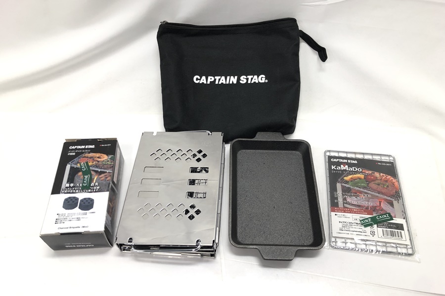 【未使用に近い】【送料無料】東京) CAPTAINSTAG キャプテンスタッグ カマド スマートグリル B6型 オプションセットの落札情報詳細 - ヤフオク落札価格検索 オークフリー