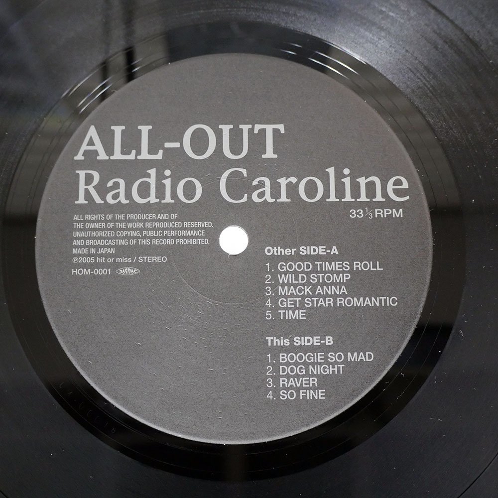 【やや傷や汚れあり】RADIO CAROLINE/ALL OUT/HIT OR MISS HOM0001の落札情報詳細 - ヤフオク落札価格 ...