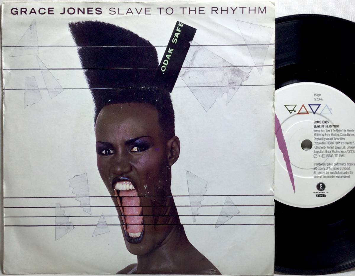 【やや傷や汚れあり】【英7】 GRACE JONES / SLAVE TO THE RHYTHM / ANNIHILATED RHYTHM ...
